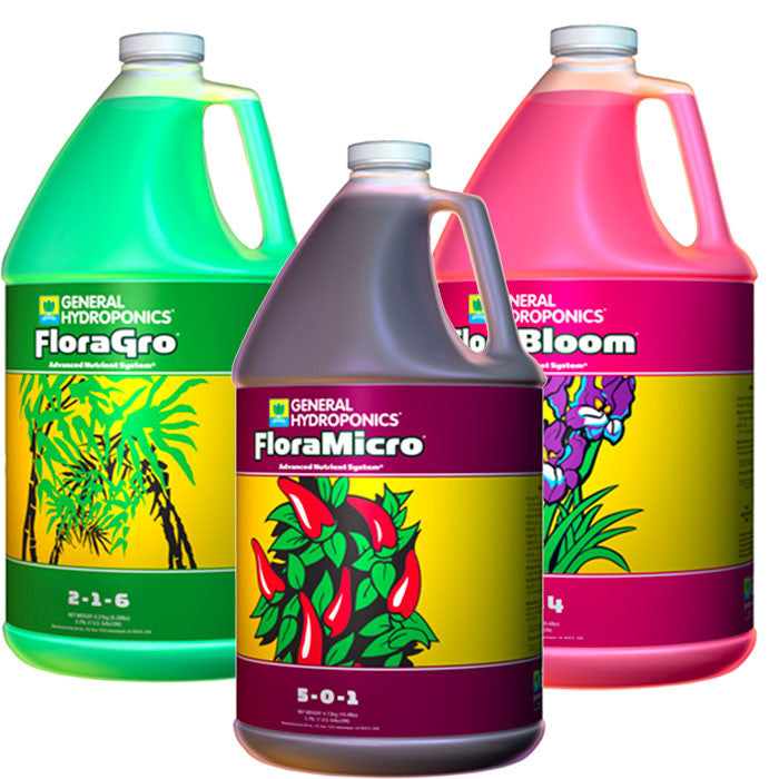 Flora Series 3 Part Gallon Set Grow, Bloom, Micro – Gardening Indoor