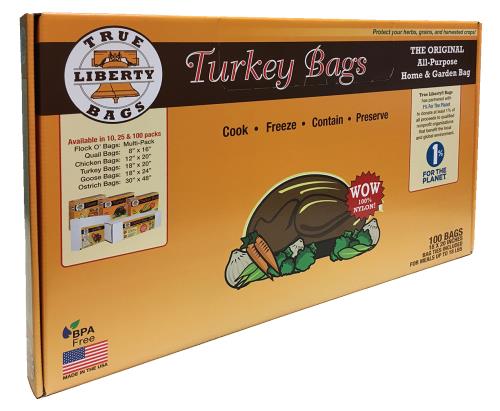 True Liberty Turkey Bags 18 in x 20 in (100/Pack) – Gardening Indoor